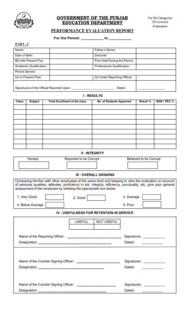 PER Forms for SED Employees - Education Insider