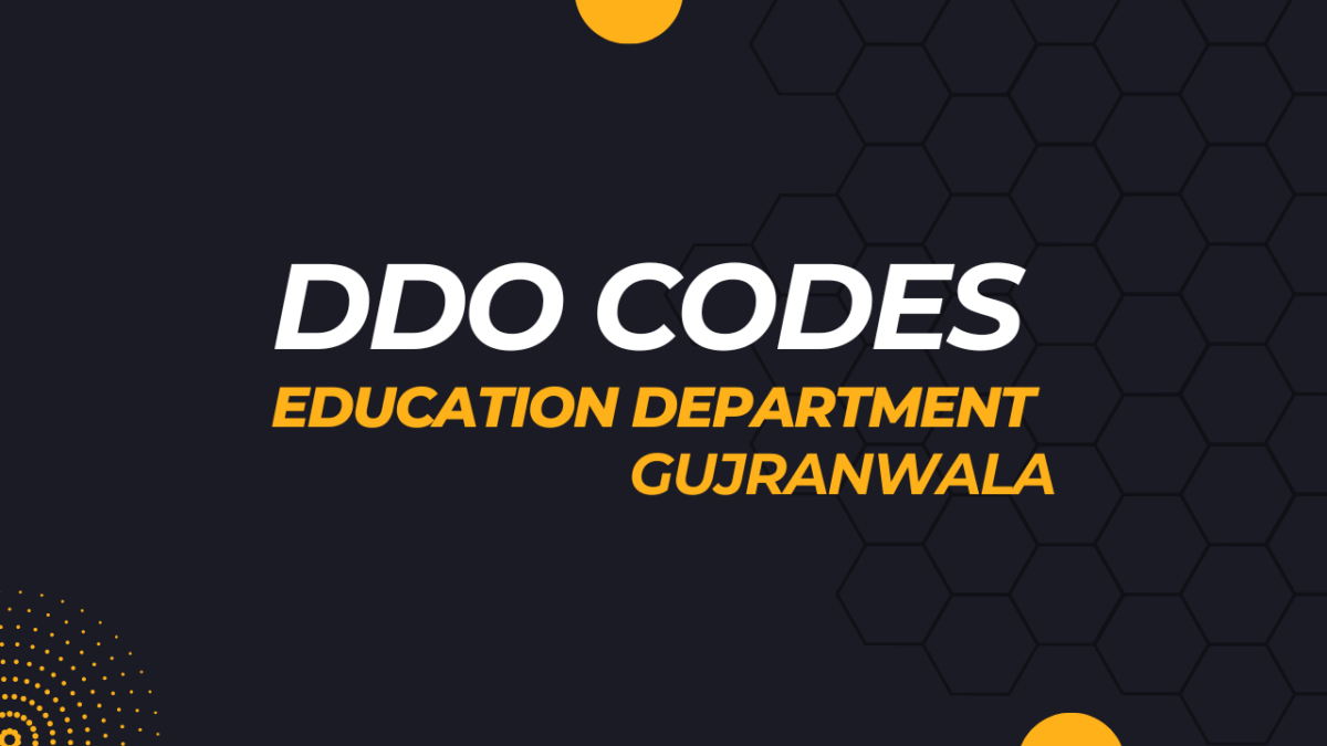 List of DDO Codes School Education Department Gujranwala - Education ...