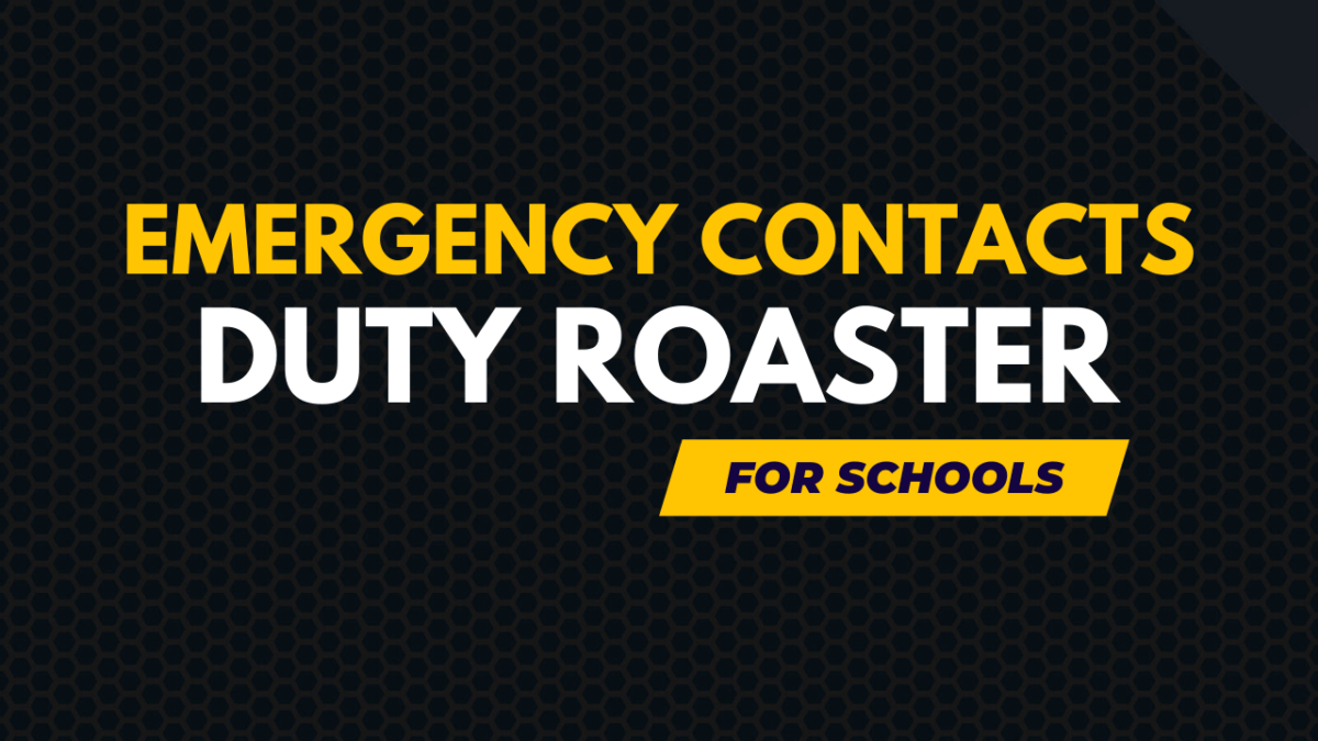 Emergency Contacts, Duty Roaster - Education Insider